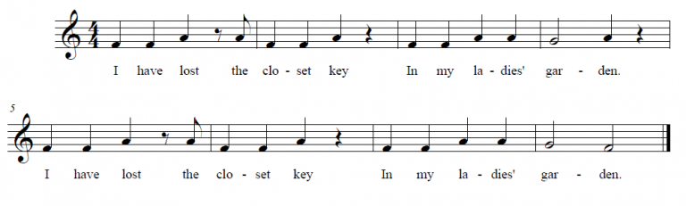 Game: The Closet Key – Sing Solfa